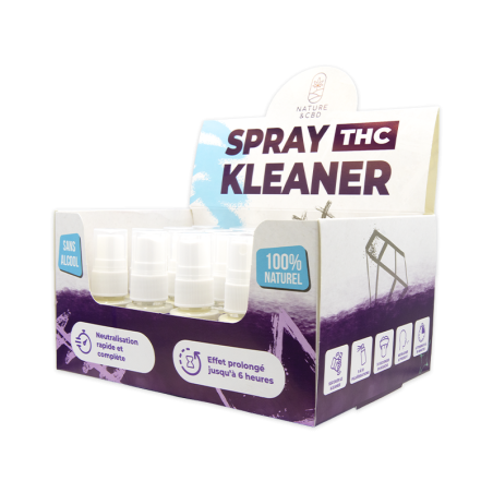 Présentoir Spray Kleaner THC à la menthe 100 % naturel